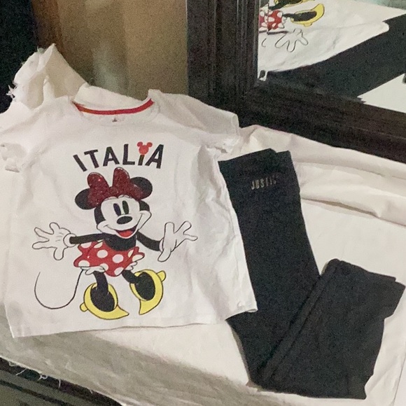 Disney | Shirts & Tops | Disney Minnie Mouse Italia Tee Shirt Sz 78 ...